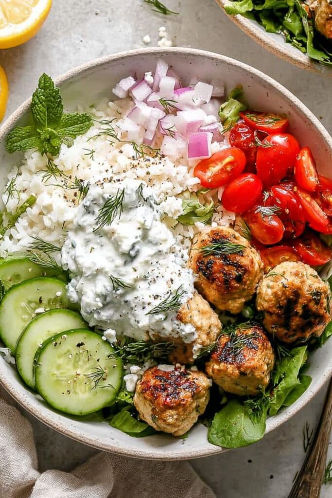 Greek Chicken Meatballs
