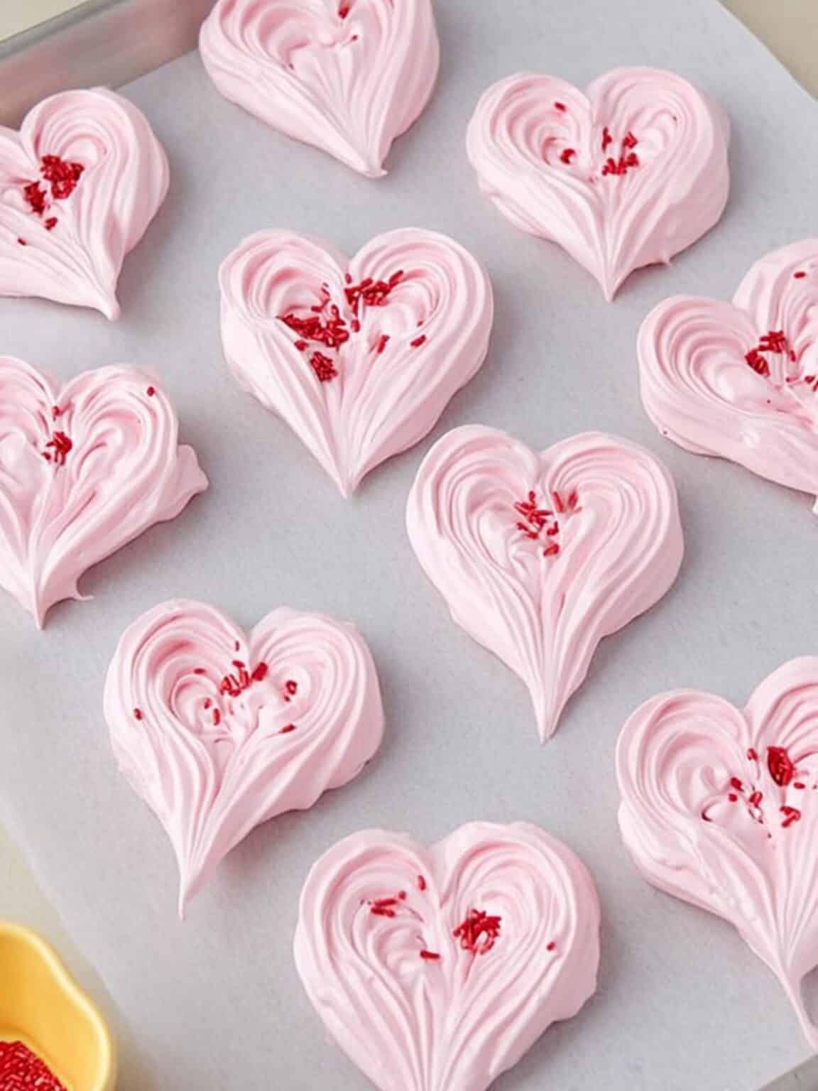 Valentine Meringue Cookies Recipe