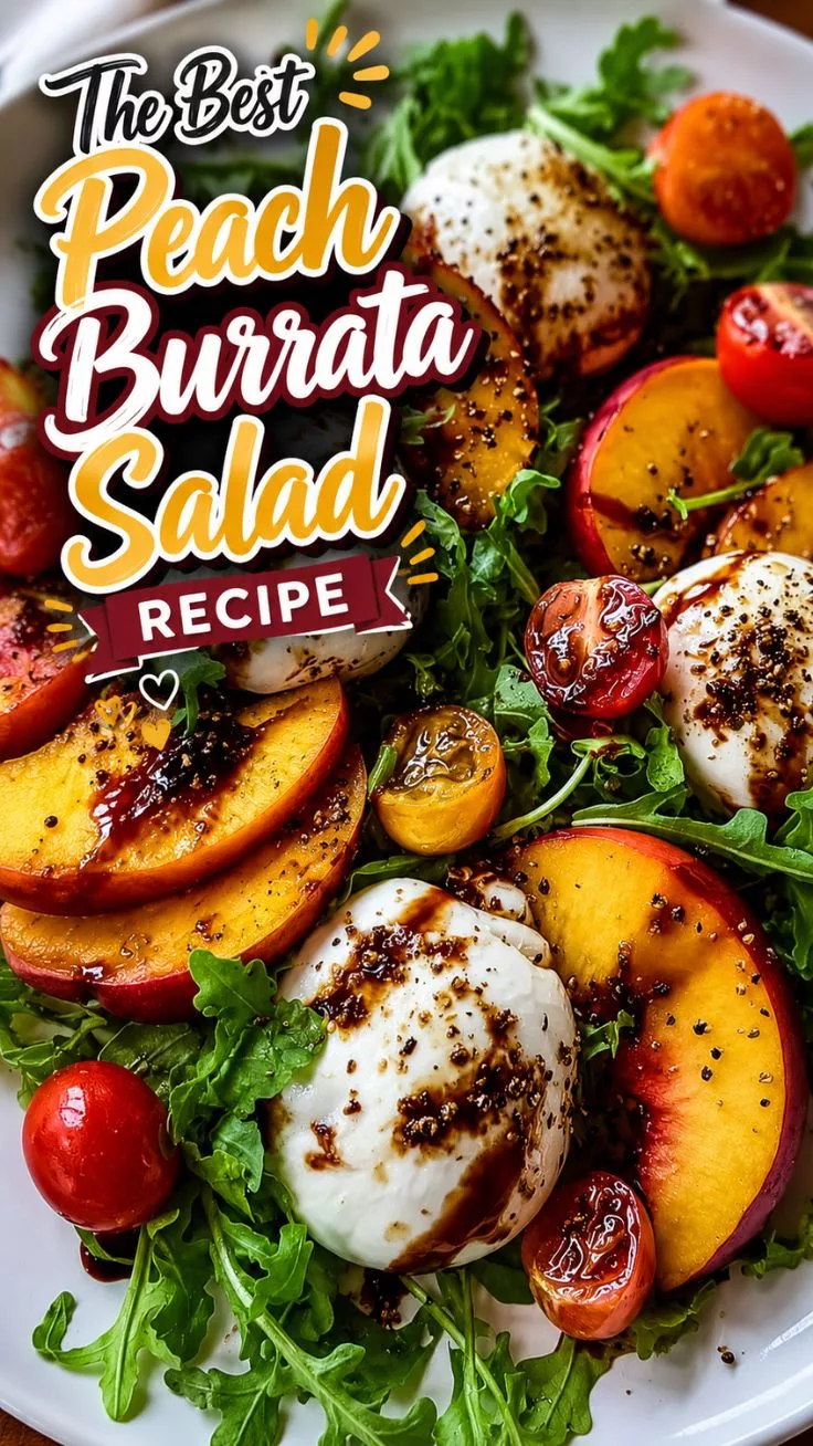 Peach Burrata Salad
