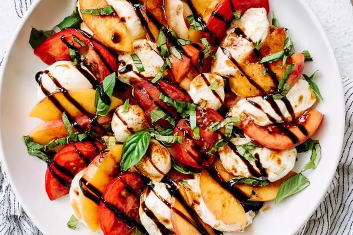 Peach Caprese Salad